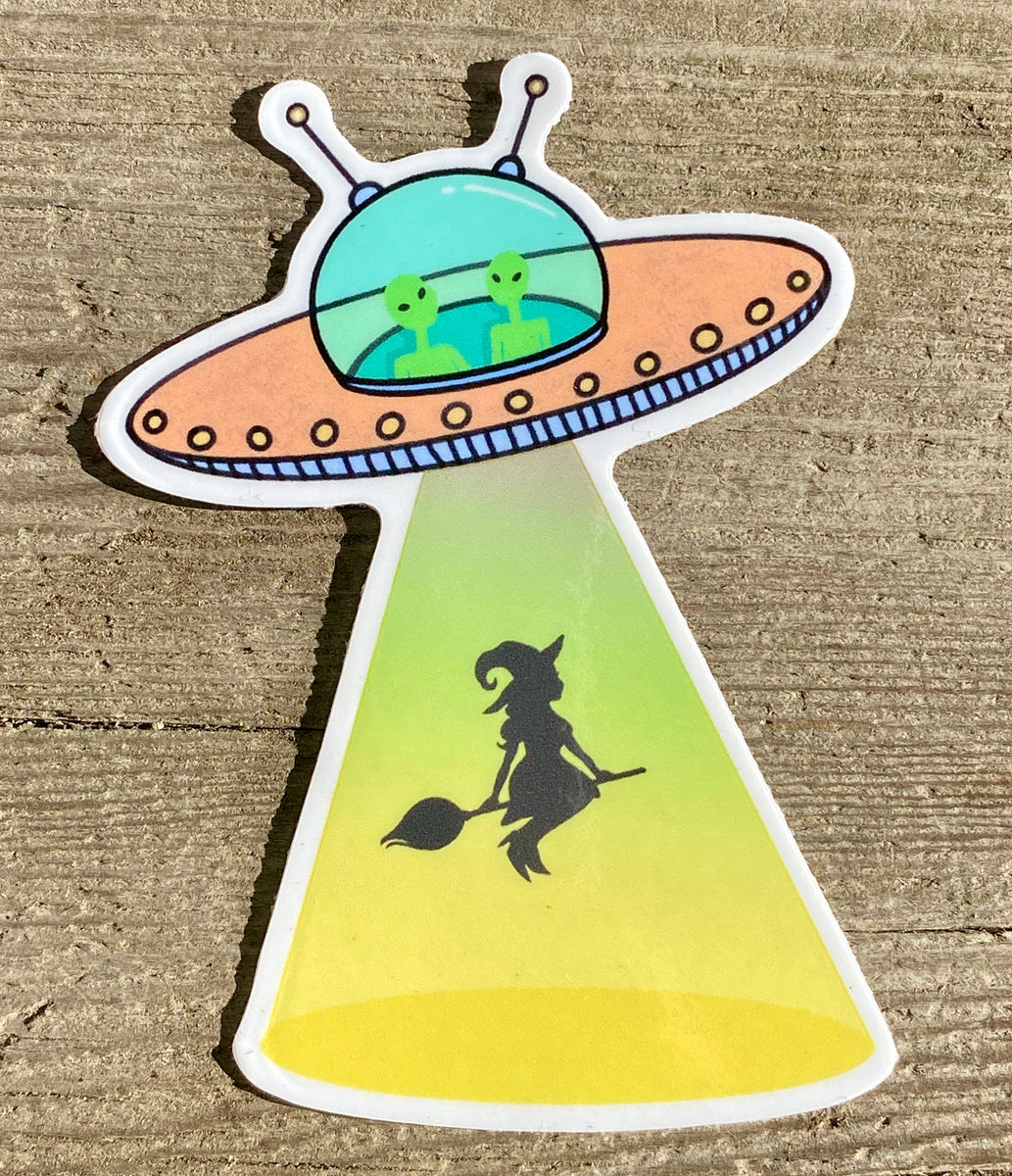 Alien Abduction Sticker – Golden Grove Collective
